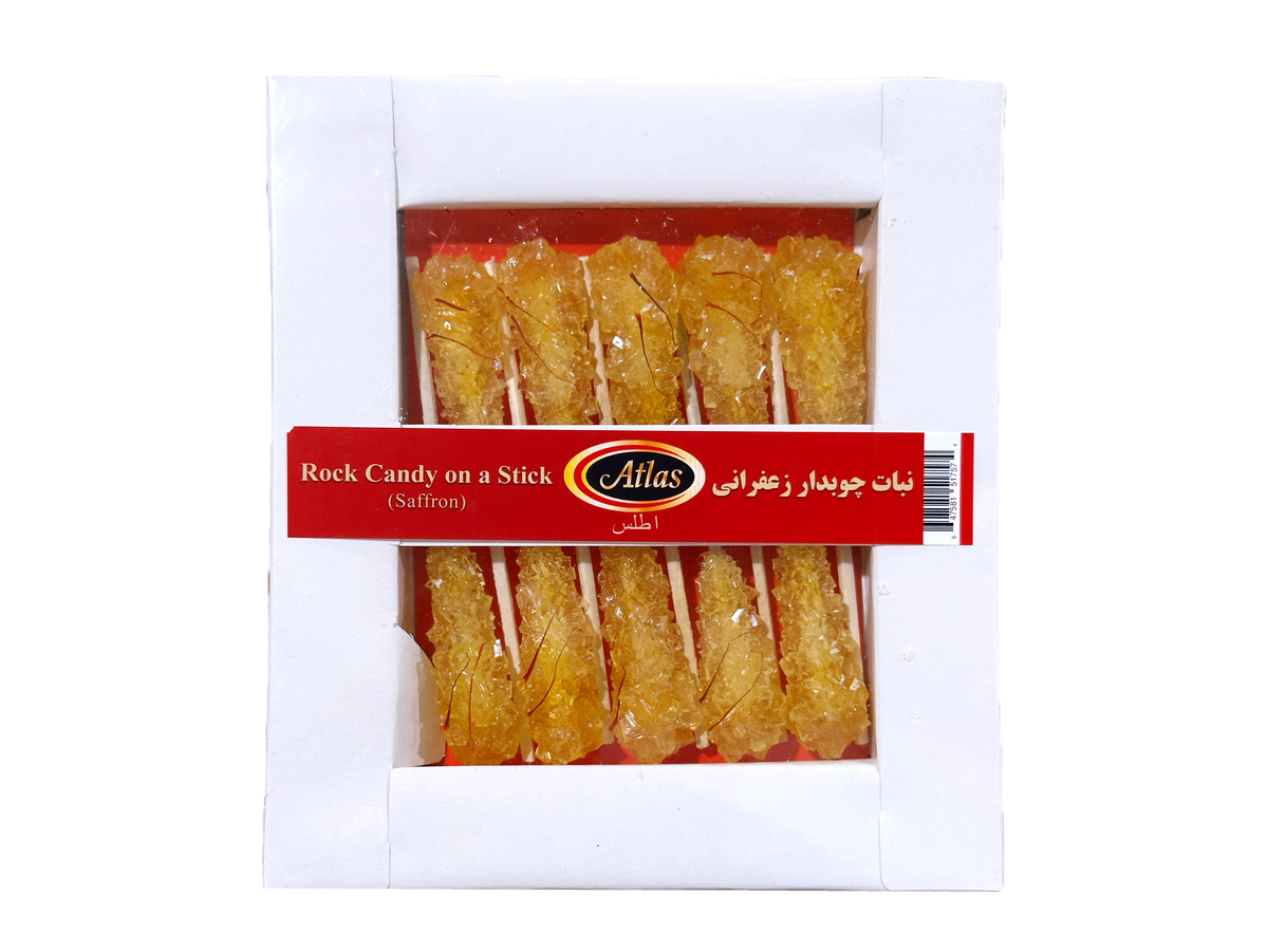 Rock Candy Saffron with Stick Atlas (Nabat-Nabaat) – Kalamala