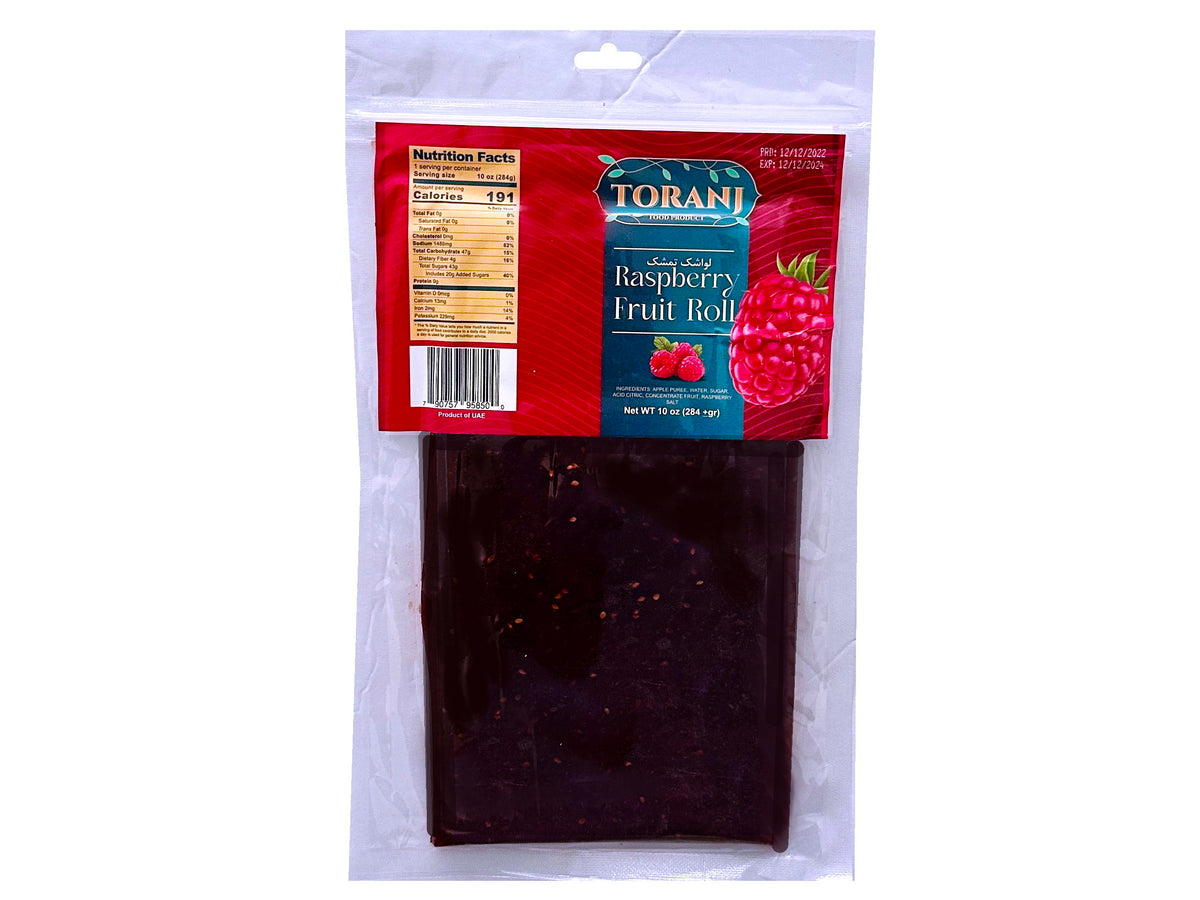 Raspberry Fruit Roll (10 Oz) - Dried Leather (Lavashak Tameshk) – Kalamala