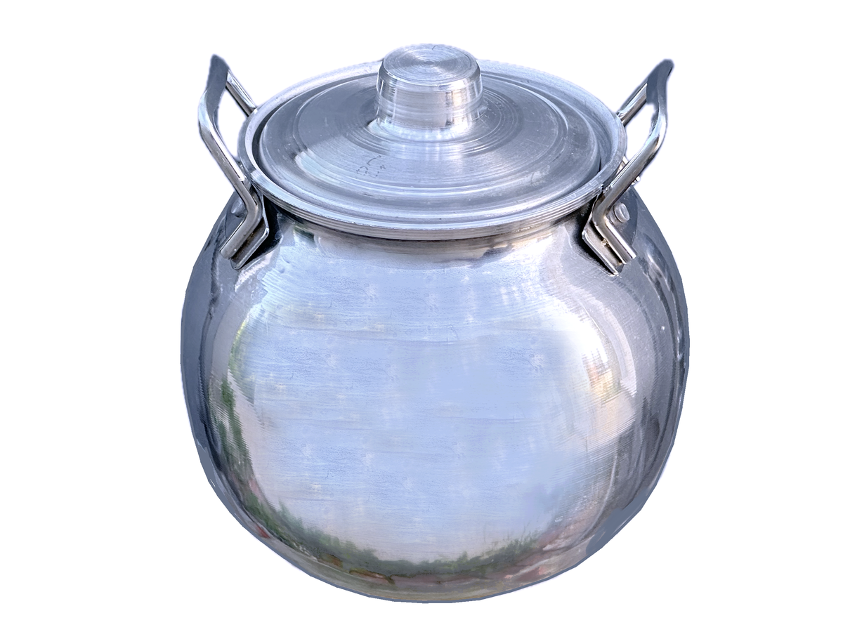 Traditional Dizi Aluminum Pot with Lid - 3 Liter - Large Size (Abgoosh ...