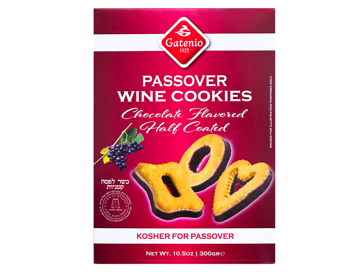 Passover Wine Cookies Gatenio - Chocolate - Half Coated – Kalamala