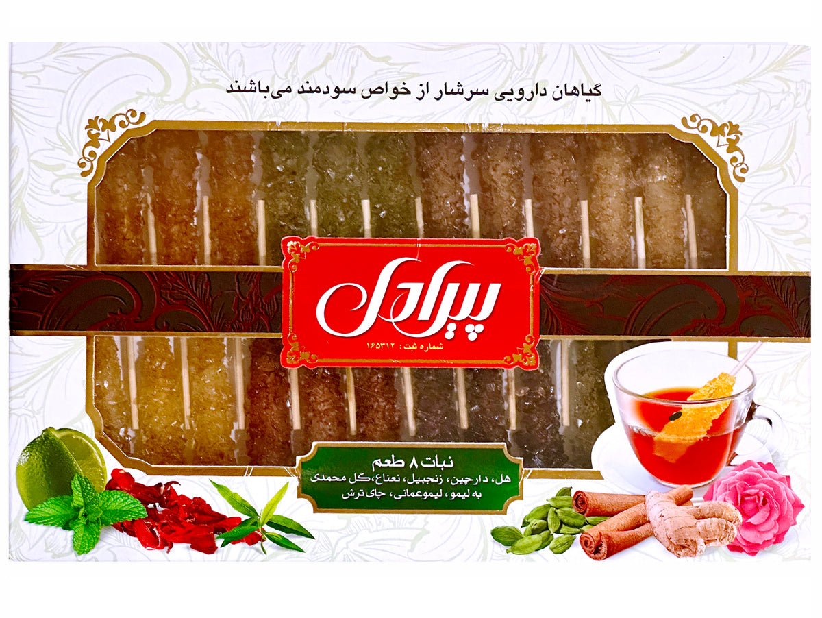 8-Flavors Saffron Rock Candy - 24 Sticks (Nabat, Nabaat) – Kalamala