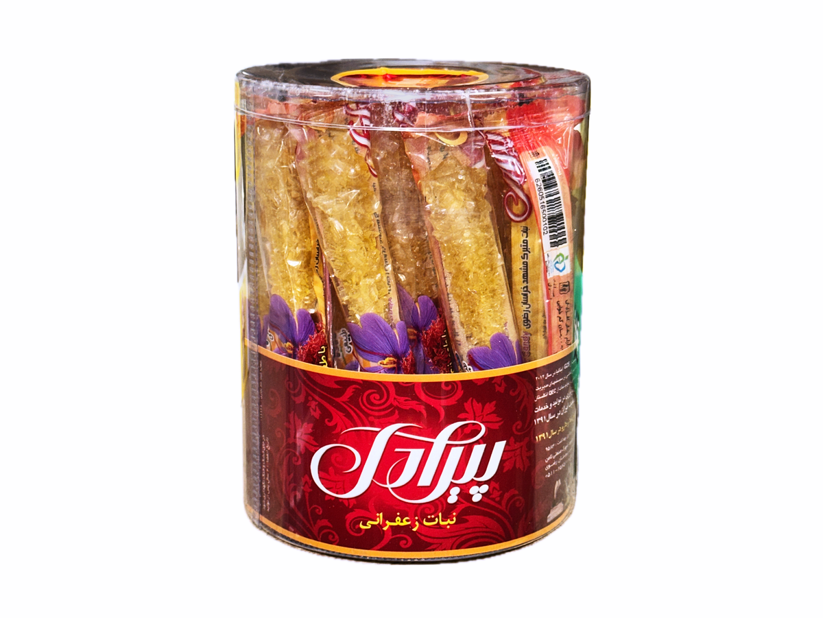 Saffron Rock Candy - 18 Single wrapped Sticks (Nabat, Nabaat) – Kalamala