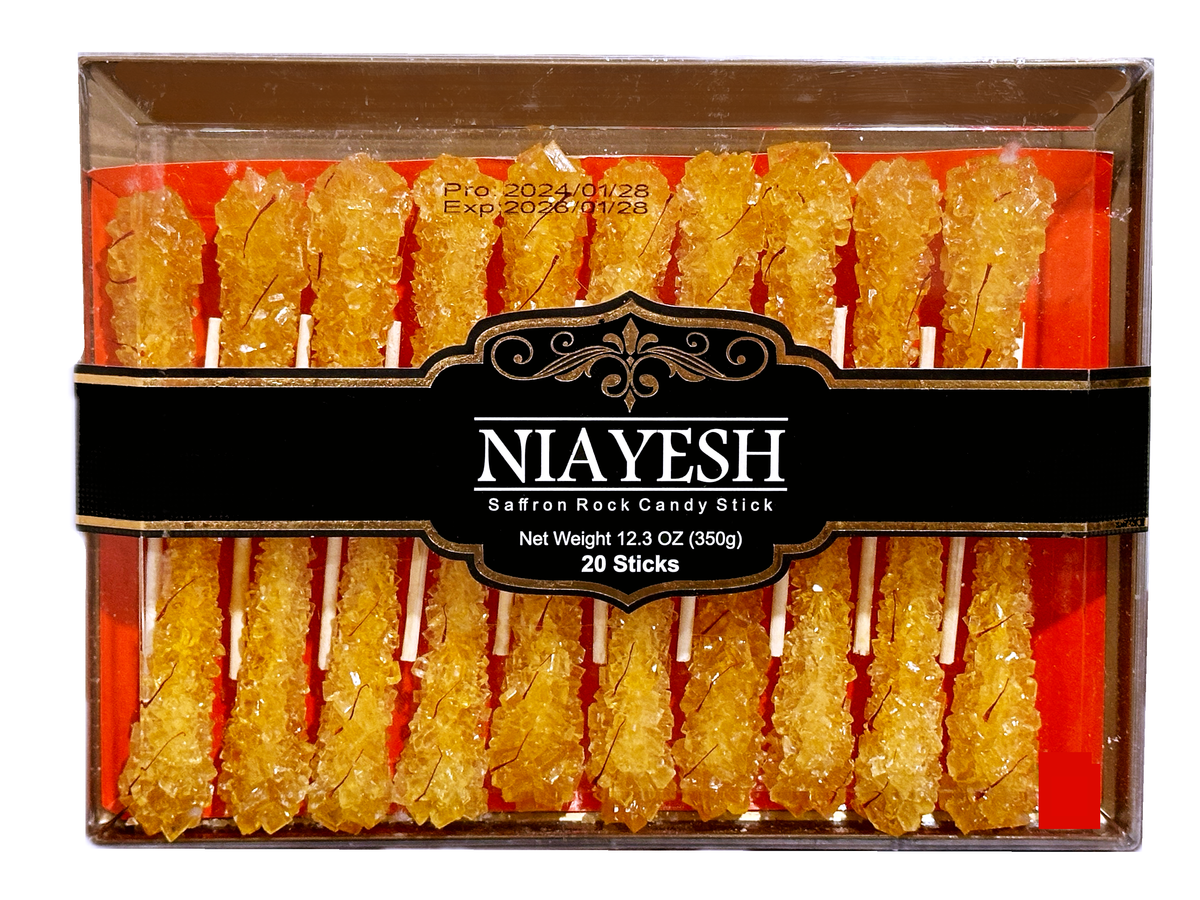 Saffron Rock Candy - 20 Sticks (Nabat-Nabaat) – Kalamala