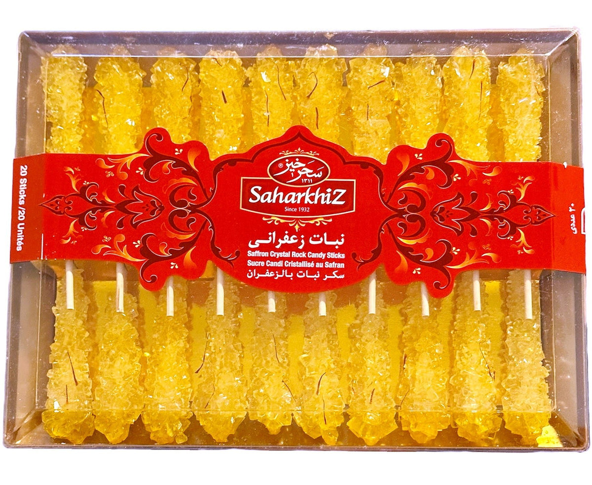 Saffron Rock Candy - Original - Stick - 20 Sticks (Nabat-Nabaat) – Kalamala