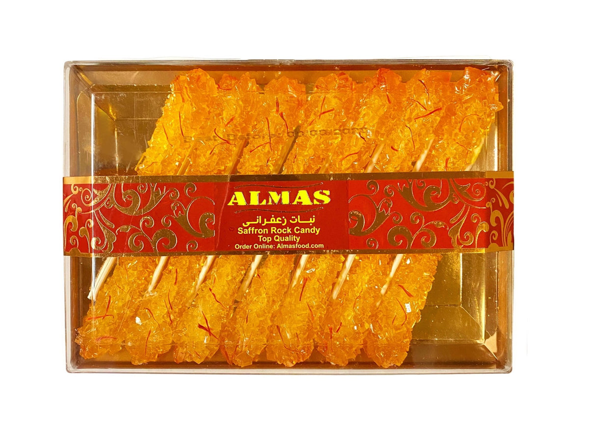 Saffron Rock Candy - Sticks - 14 Sticks (Nabat-Nabaat) – Kalamala
