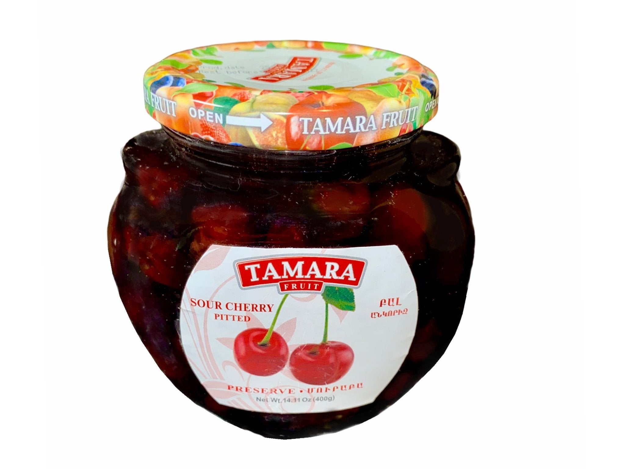 Sour Cherry Pitted Preserve - Jam (Muraba Albalu) – Kalamala