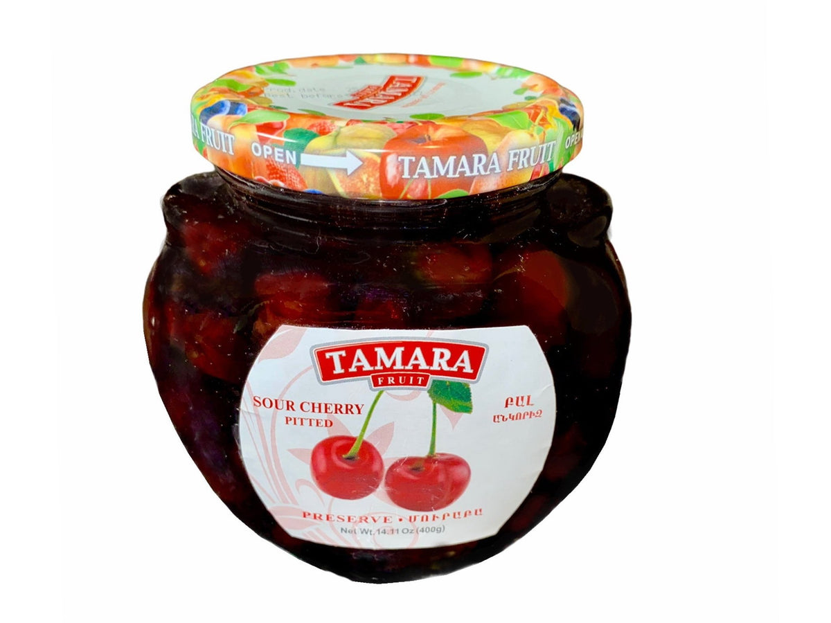 Sour Cherry Pitted Preserve - Jam (Muraba Albalu) – Kalamala