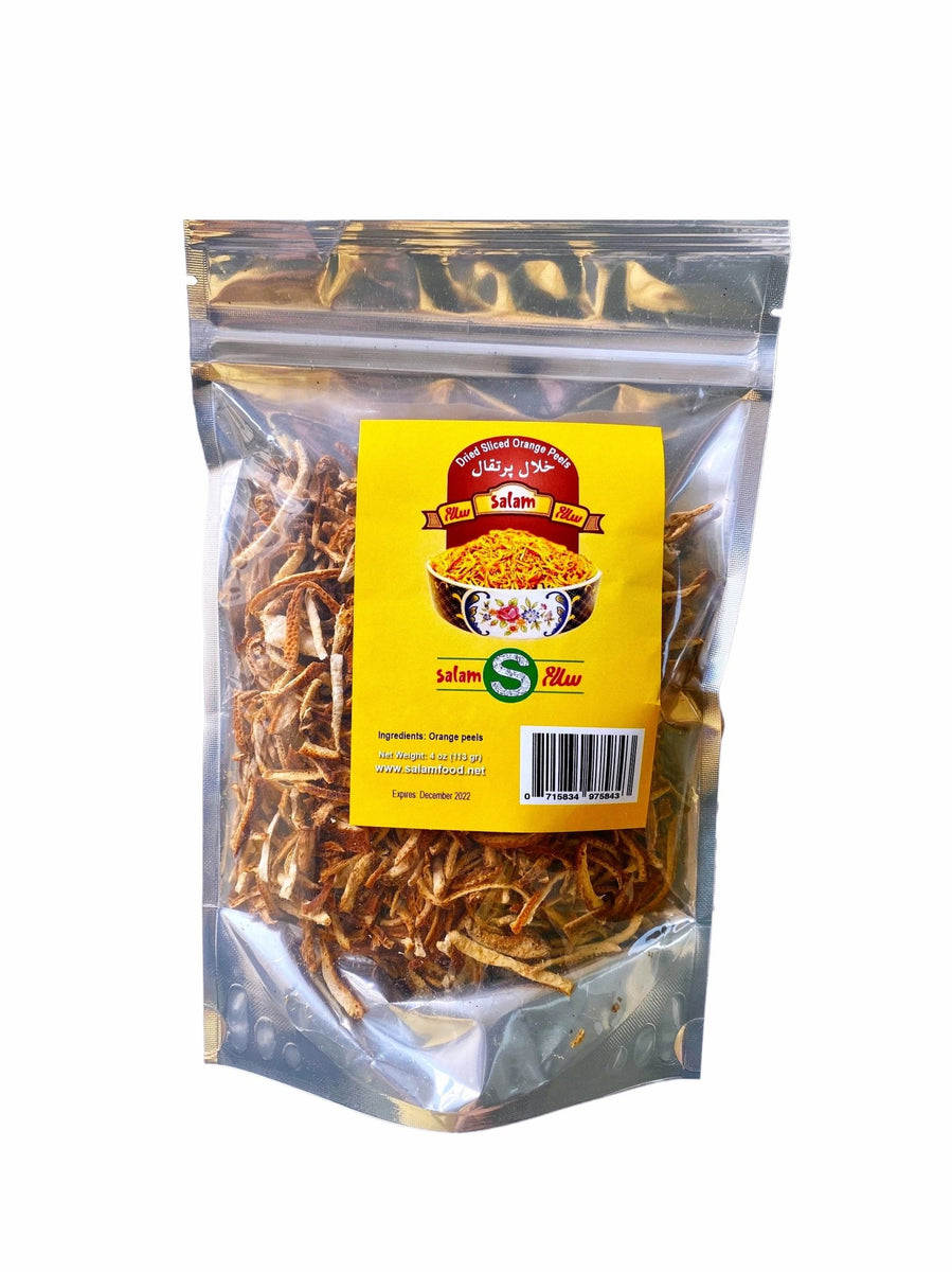 Sun Dried Orange Zest - 4 Oz (Khalal E Poost e Porteghal) – Kalamala